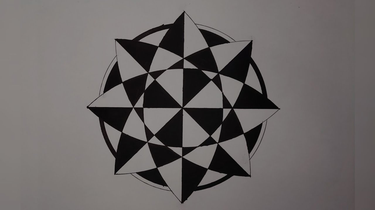 Simple Geometric Art -Simple & easy drawings | Mandala drawing | How to ...