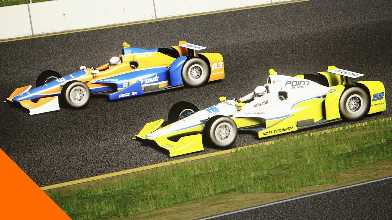 AI RACING - Indycars race at Autosport Speedway - YouTube