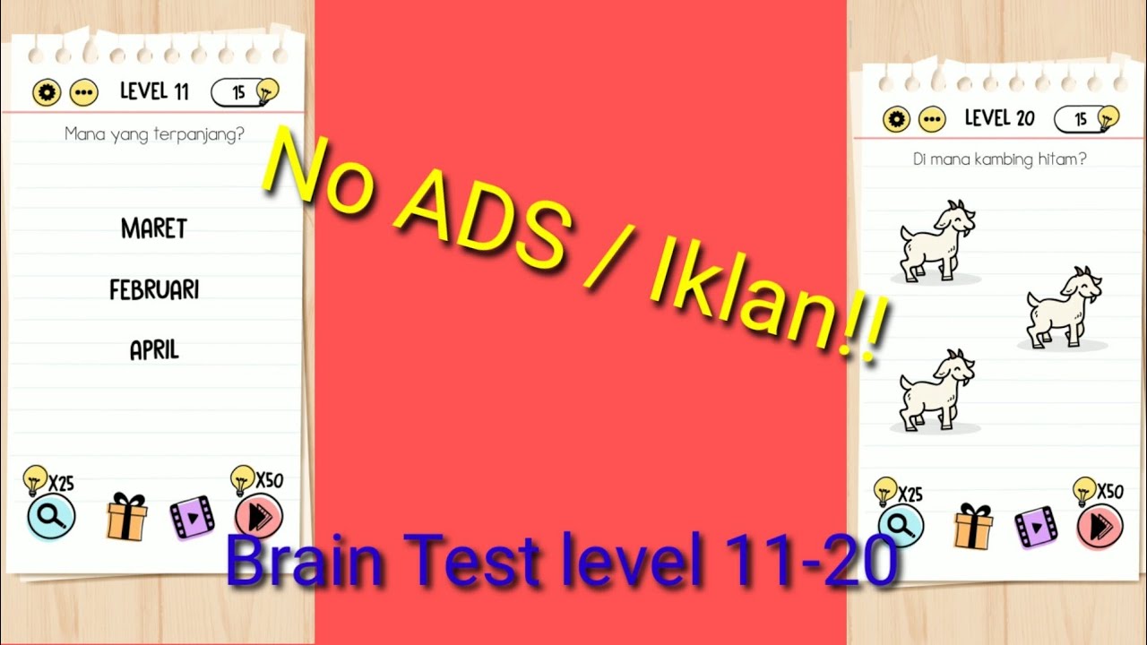 Brain test level 11-20 - YouTube