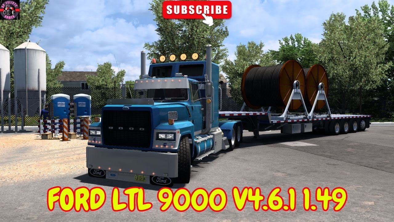 ATS Mods 1.49 | Ford ltl 9000 v 1.49 | American Truck Simulator - YouTube