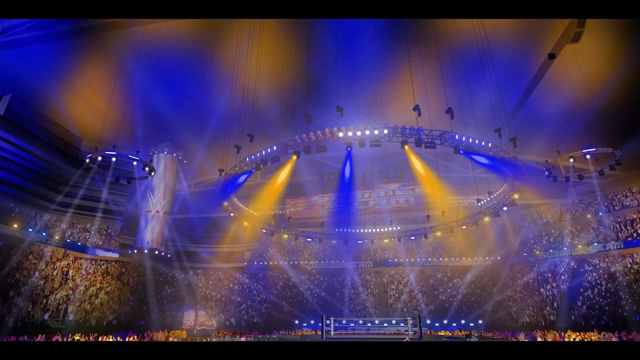 END OF AN ERA: WWE SummerSlam '23 Opening Pyro Stage Animation - YouTube