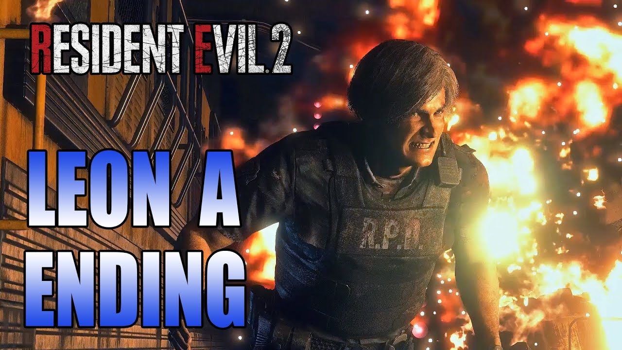 Resident Evil 2 Remake - Leon A Ending (Japanese voice/English sub ...