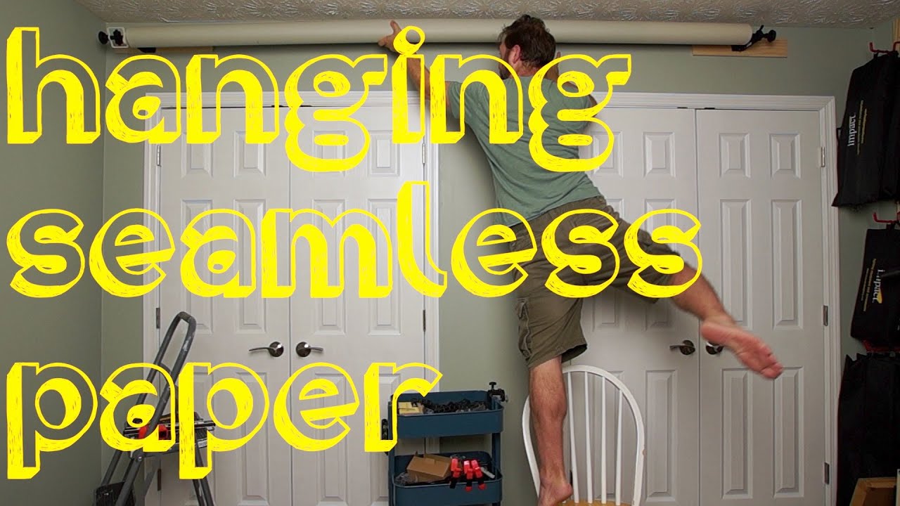 Hanging Seamless Paper in a Home Studio - YouTube