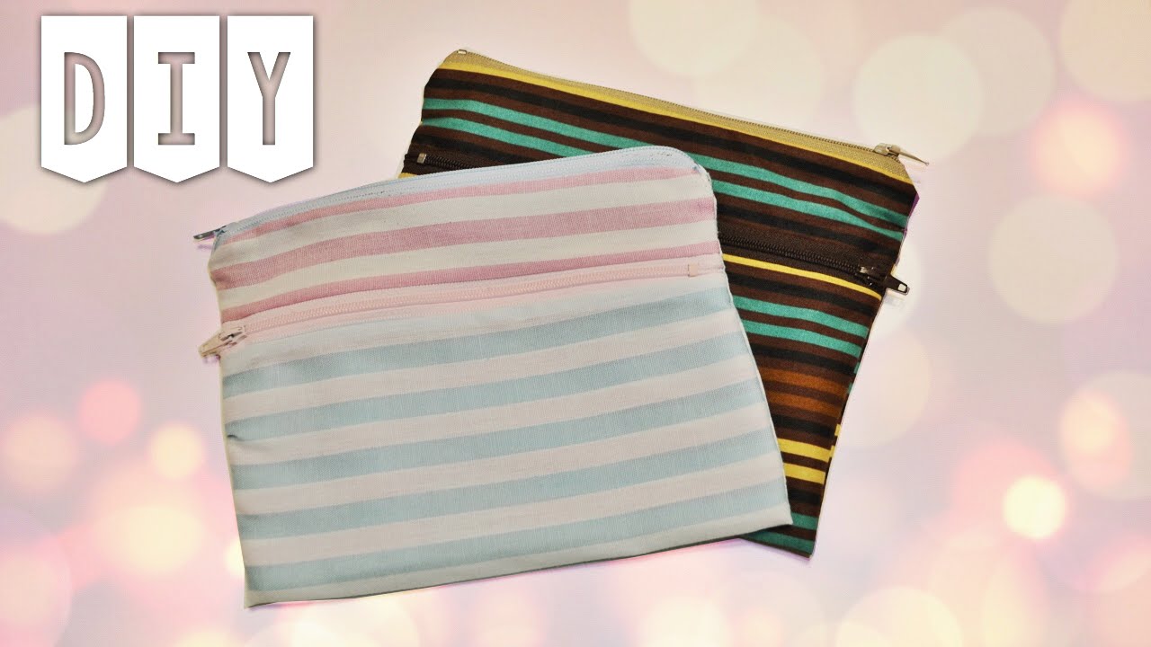 DIY - NECESER/COSMETIQUERO CON DOBLE CIERRE - TUTORIAL | Danii's Ways ...