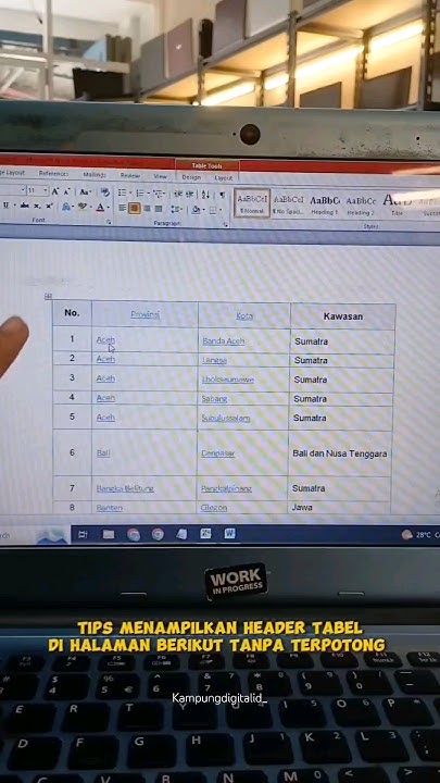 cara menampilkan header tabel di halaman berikutnya tanpa terpotong di ...