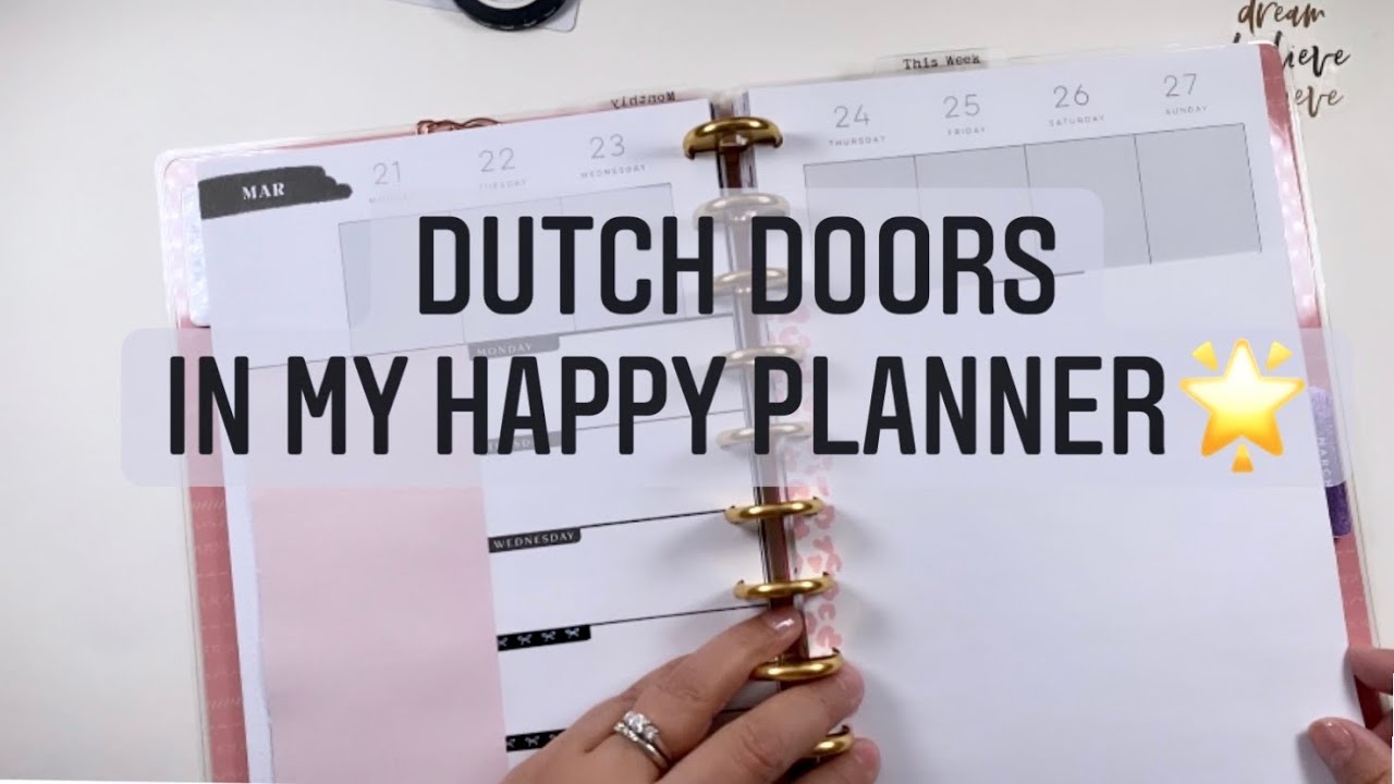 How to: Dutch Doors Ideas For My Happy Planner Classic | Frankenplan ...
