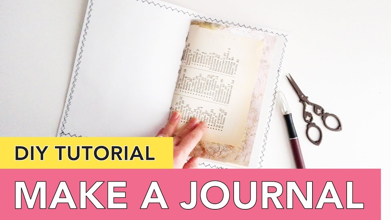 How to Make a Journal - Part 1 - DIY Tutorial - YouTube