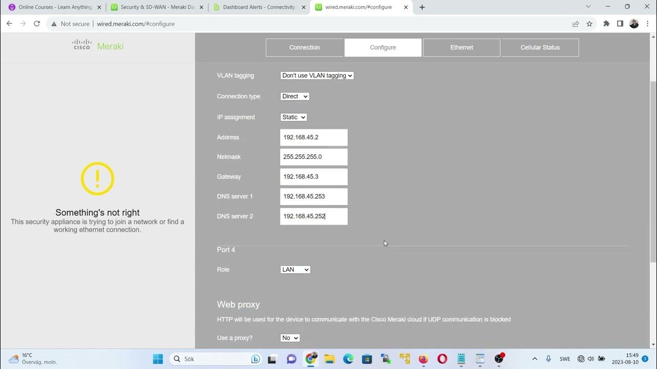 2 Ways Of Configuring Static IP On Meraki MX WAN - YouTube
