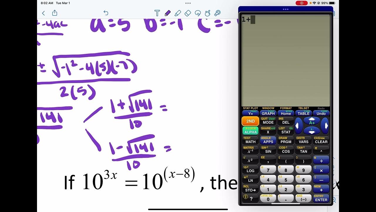 Review & Preview 5.2.2 CPM CC Algebra 2 - YouTube