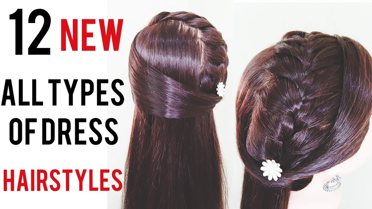 12 New varieties hairstyles|all types of Dress hairstyles| new model ...