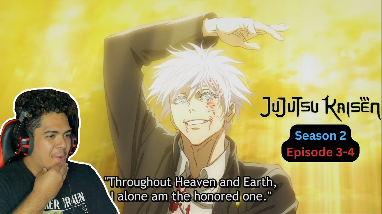 HE MADE GOJO BLEED??!! First time watching Jujutsu Kaisen S2:E3-4 - YouTube
