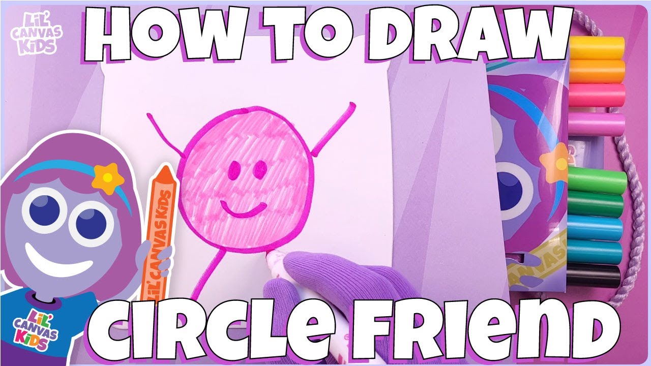 Draw a Happy Circle Friend! 😃🎨 - YouTube