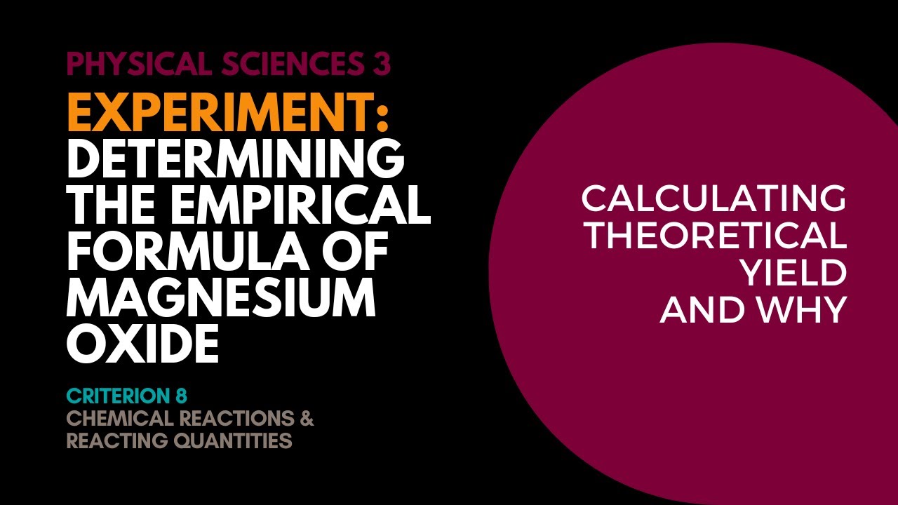 Experiment: Determining the empirical formula of magnesium oxide (3/3 ...