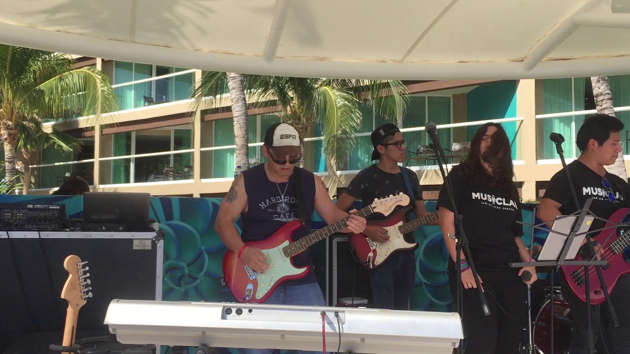 Hard Rock Resort Cancun "MUSIC LAB EXPERIENCE - JAM BAND" performing ...