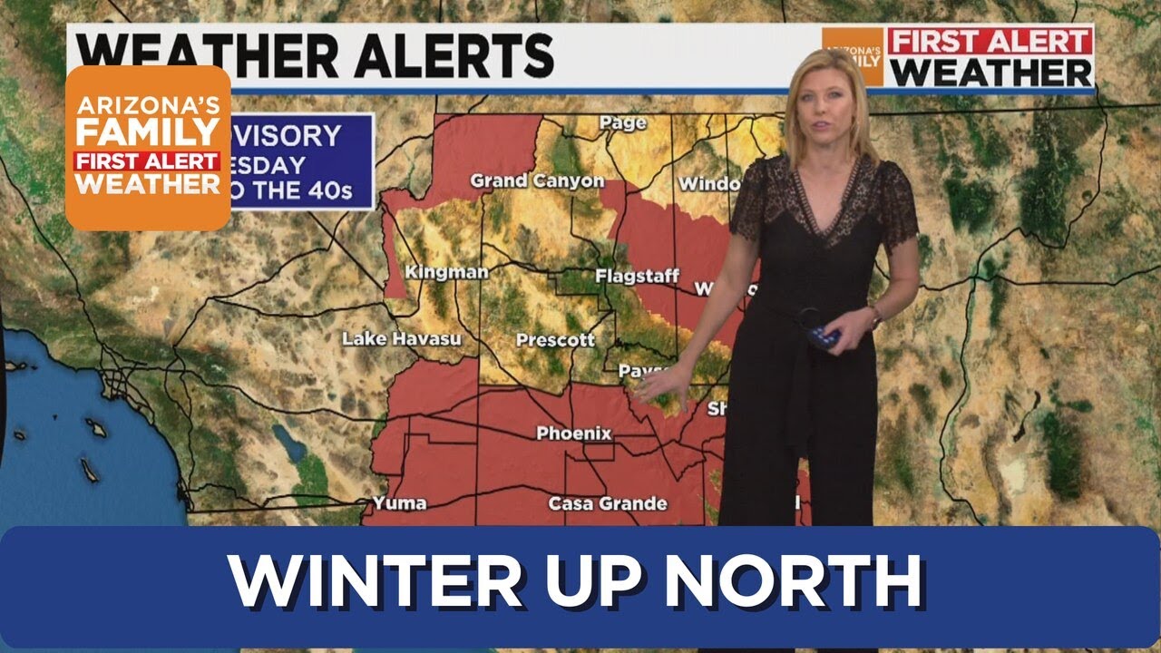 Weather alerts spread across Arizona with another winter storm - YouTube