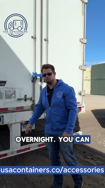 Secure your container like a pro.🔒| USA Containers - YouTube