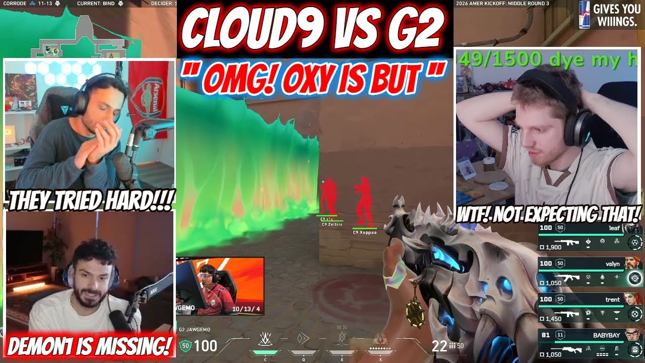 18 Minutes of Best Moments From G2 vs C9 in VCT Kickoff Ft. Demon1, FNS ...