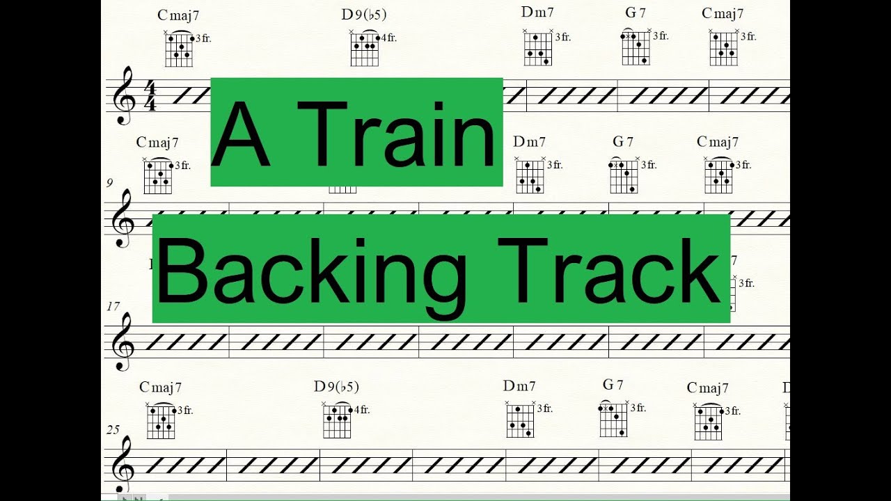 A Train Backing Track - YouTube