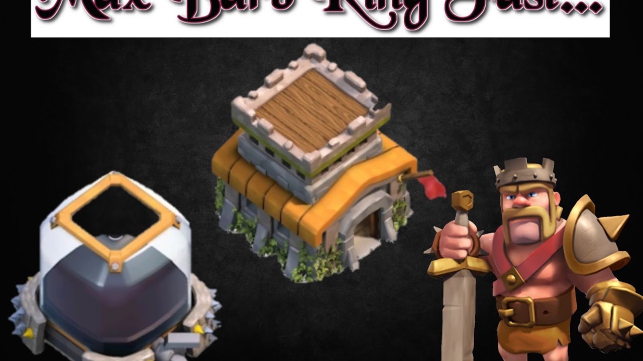 TH8 How to Max Barb King FAST! (May 2017) - YouTube