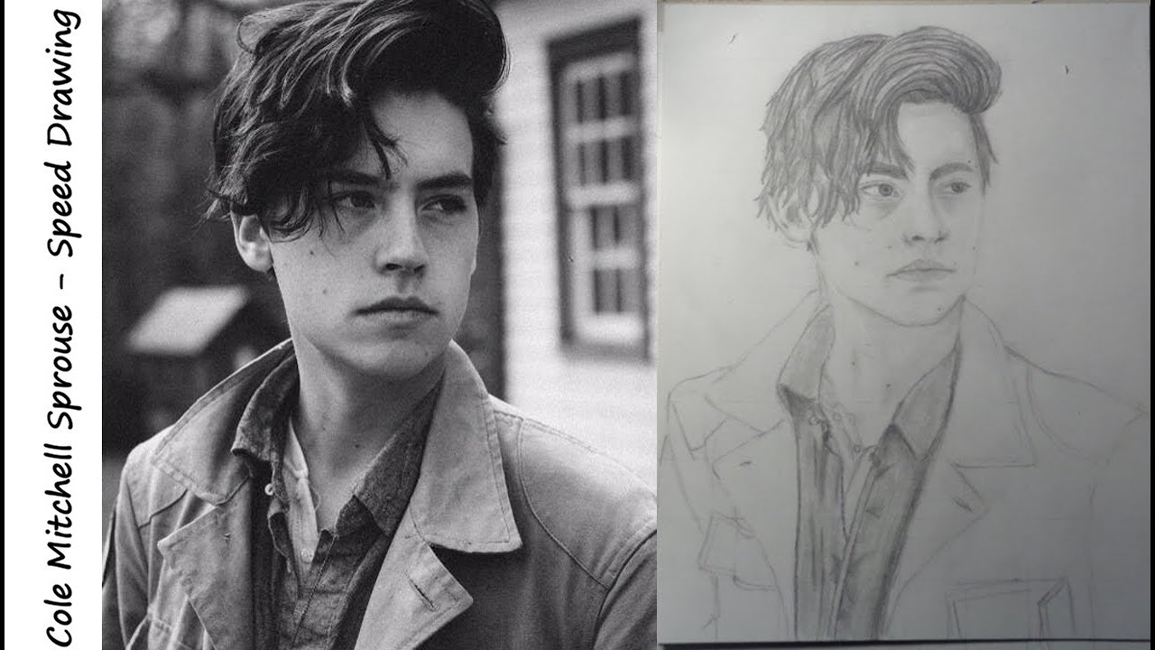 Cole Mitchell Sprouse - Speed Drawing ♥ || shuusheee - YouTube