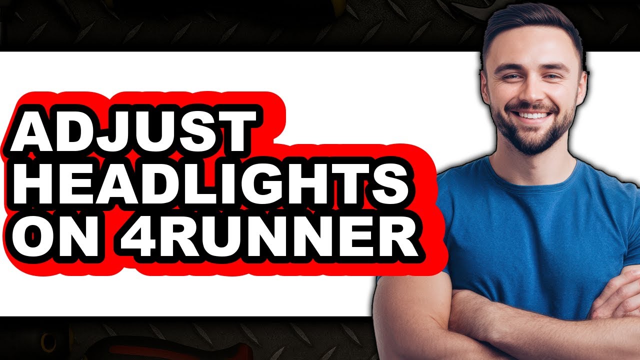 How To Adjust Headlights On 4Runner - Step By Step - YouTube