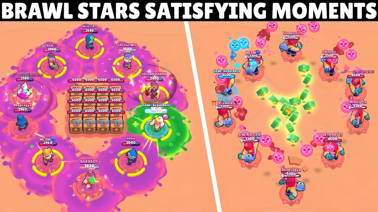 Brawl Stars Most Satisfying Moments Youtube