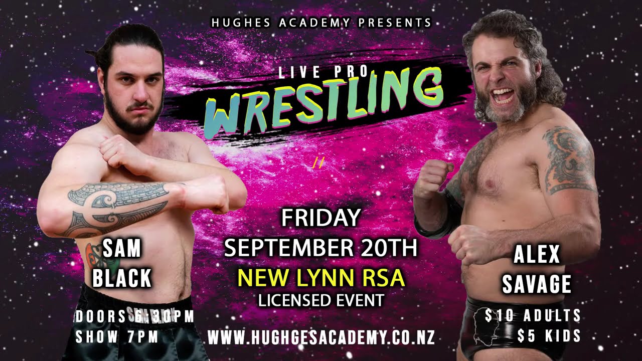 "The Spartan" Sam Black Vs Alex Savage - Live Pro Wrestling - September ...