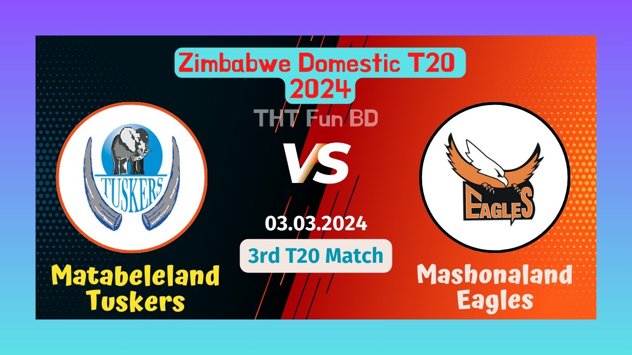 Matabeleland Tuskers vs Mashonaland Eagles | MAT v ME | Zimbabwe ...