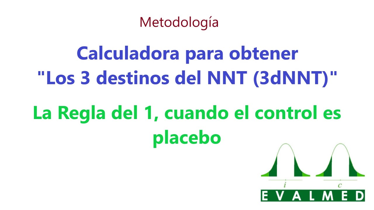 Utilidad de la Regla del 1 cuando control es placebo - YouTube