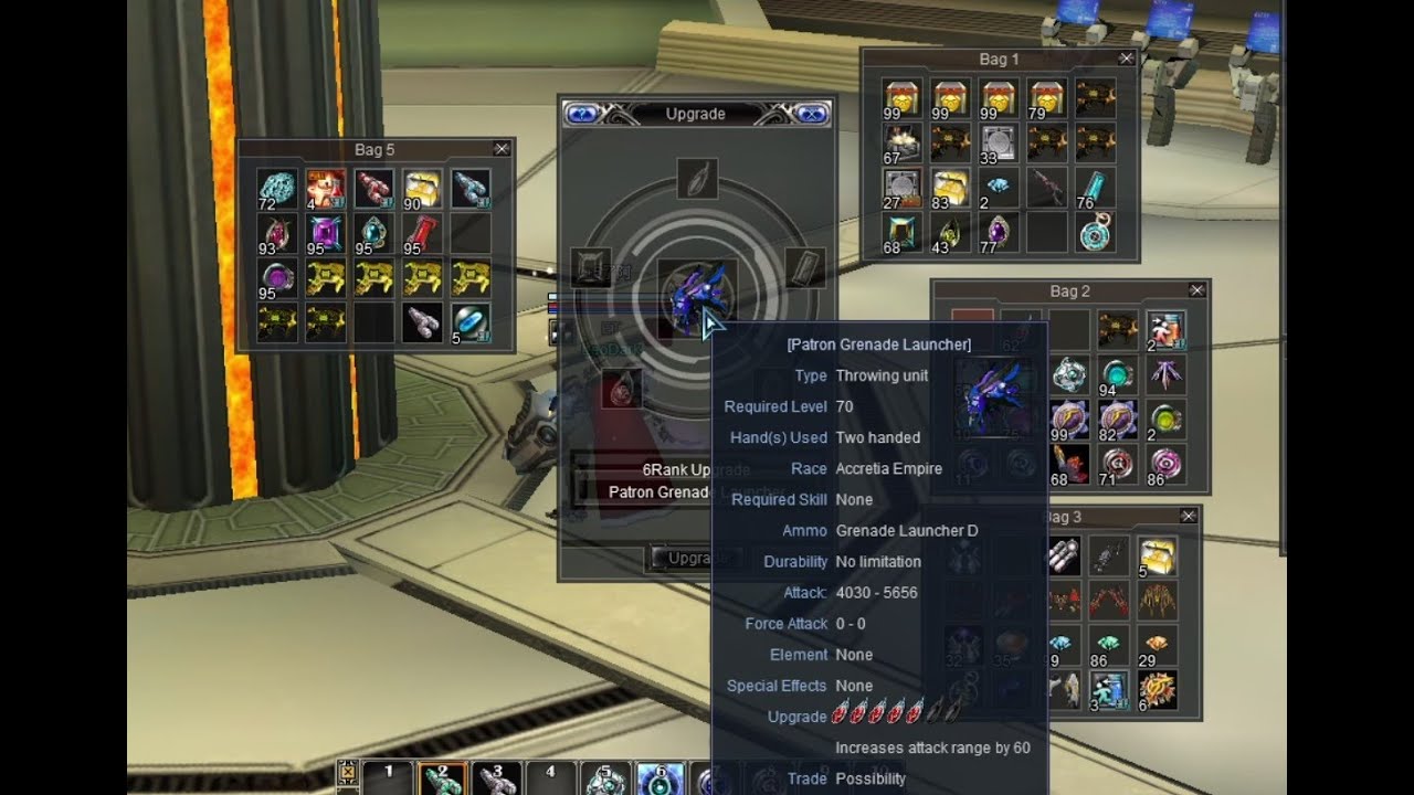 How to upgrade Patron Grenade Launcher to +5? (RF Online RedFox Server ...