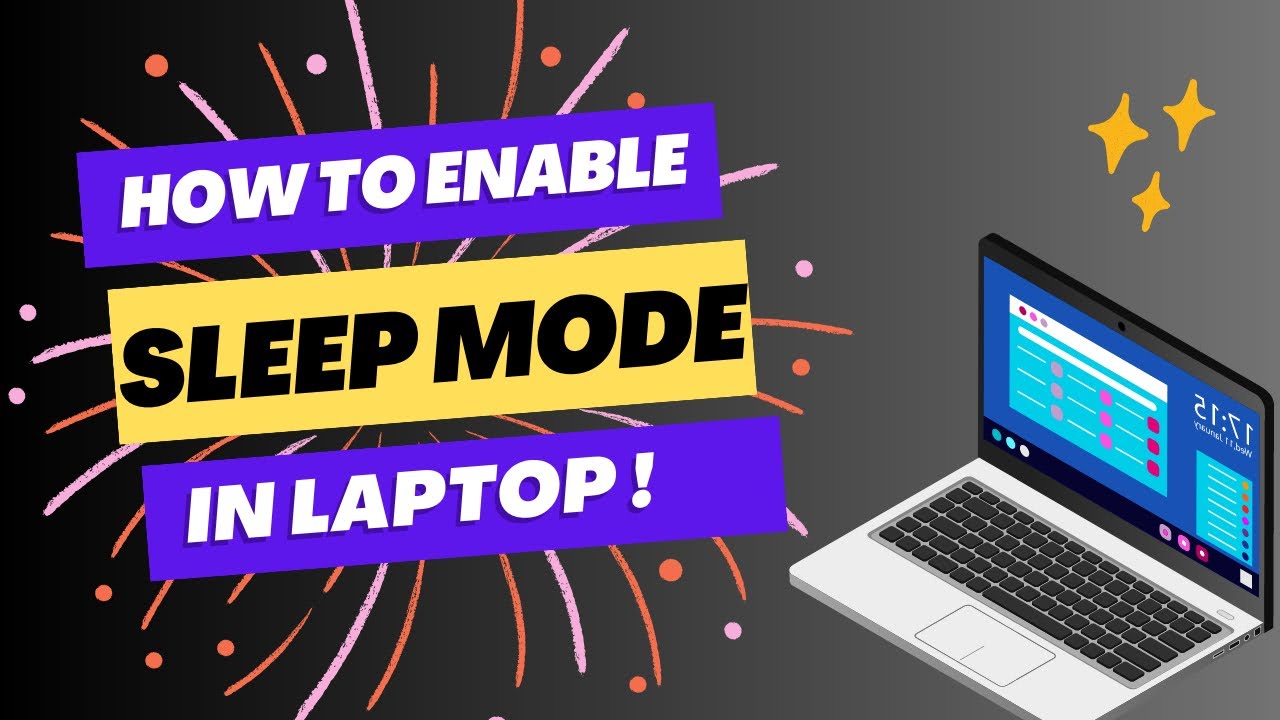 sleep mode को enable krna सीखे लैपटॉप में - YouTube