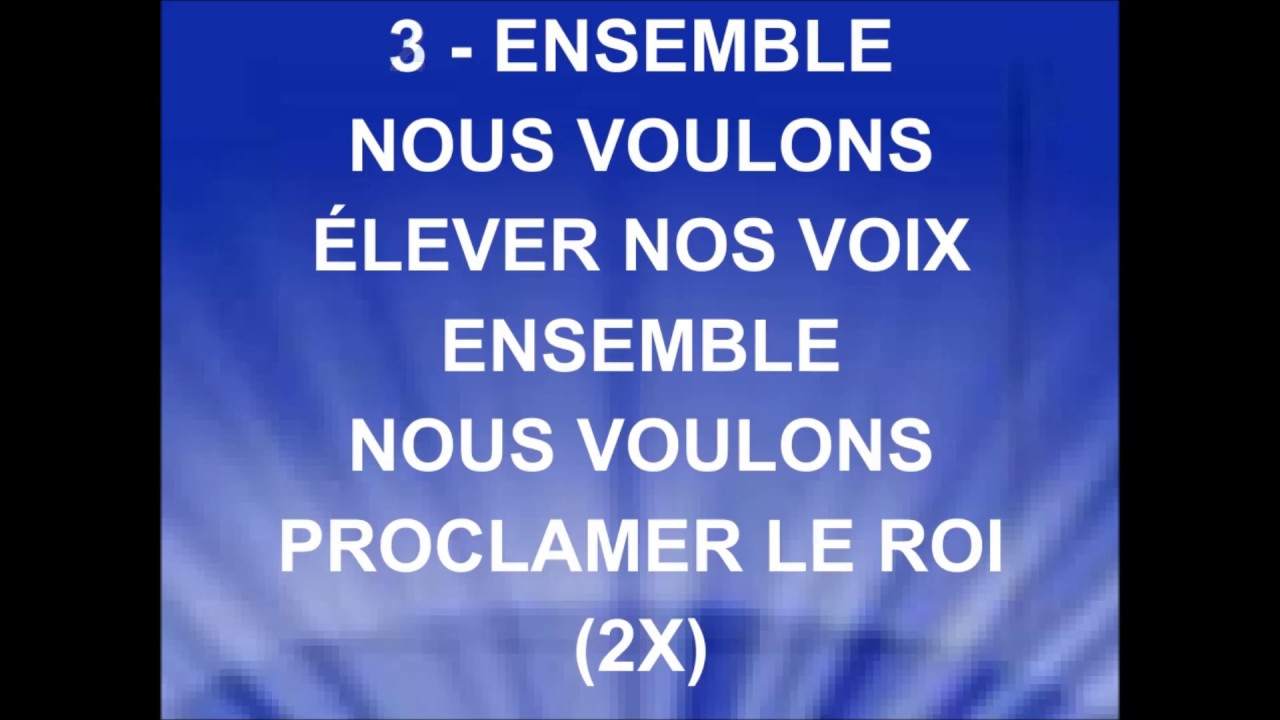 ENSEMBLE NOUS VOULONS - Charly Siounath - Jeunesse en Mission Acordes ...
