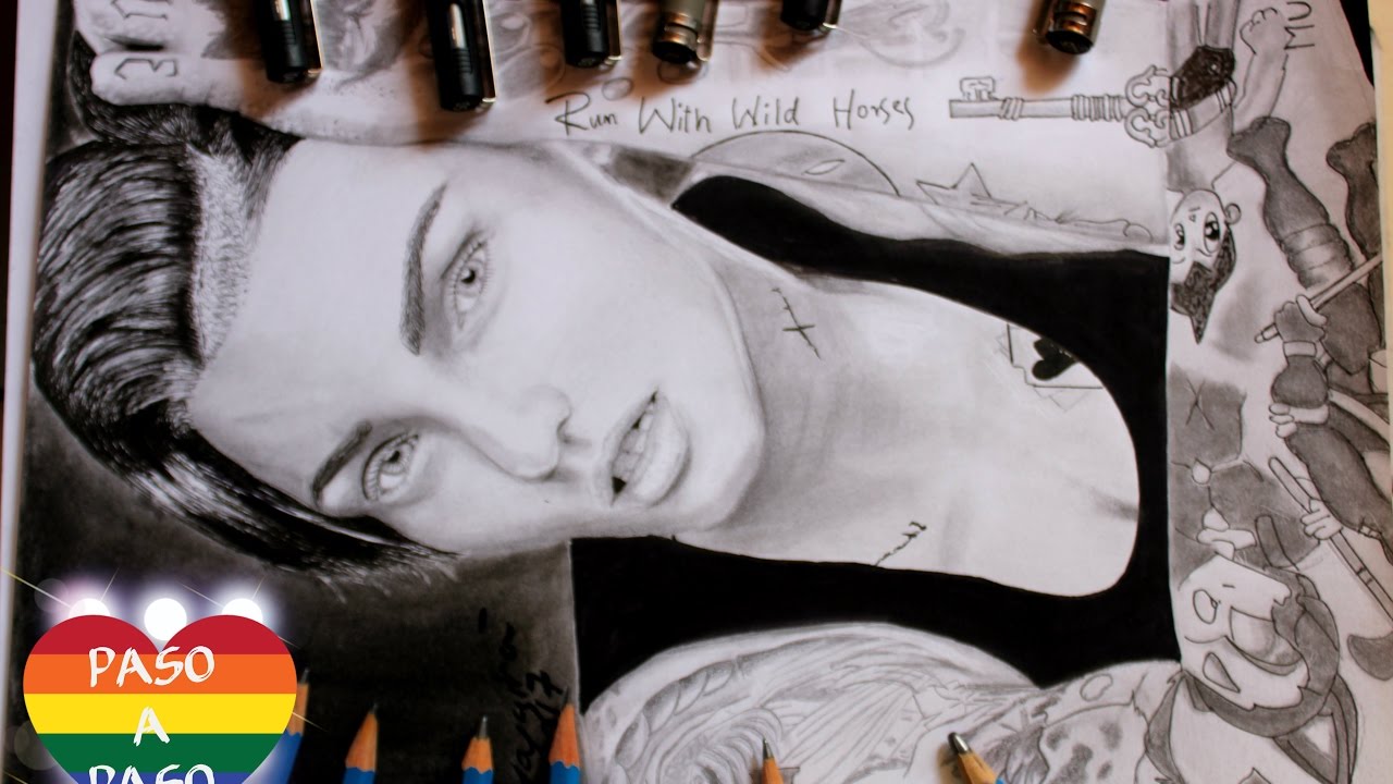 HOW TO DRAW ruby rose - como dibujar un rostro realista - YouTube