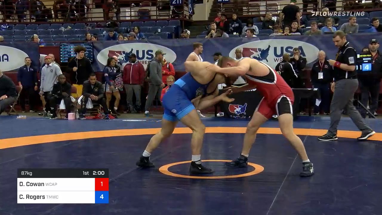 87 Kg Quarterfinal Dillon Cowan Army WCAP Vs Chandler Rogers Titan ...