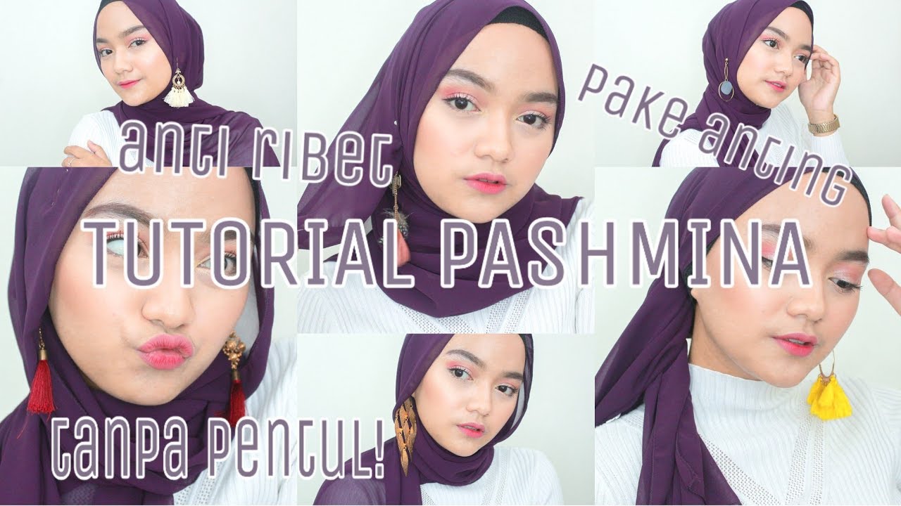 TUTORIAL HIJAB PAKE ANTING ! - YouTube