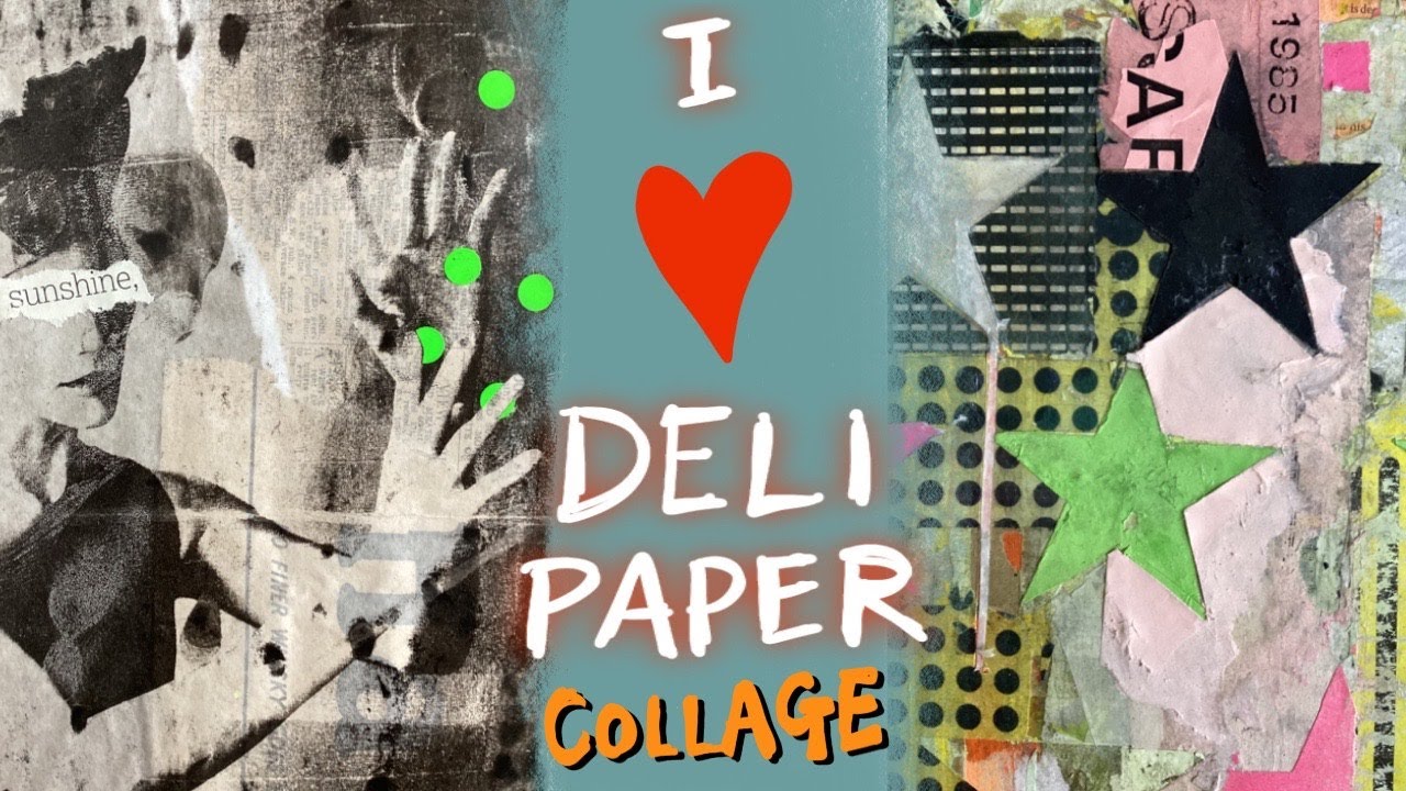 Collage tips and tricks - Deli Paper!! - YouTube
