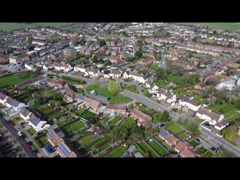 Welham Green village drone footage - YouTube