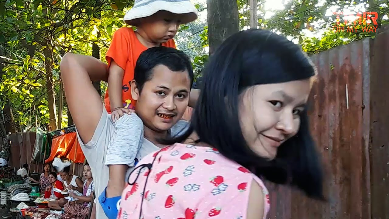 Burmese People's Life Activities in Street Market by Walk Tour of ...