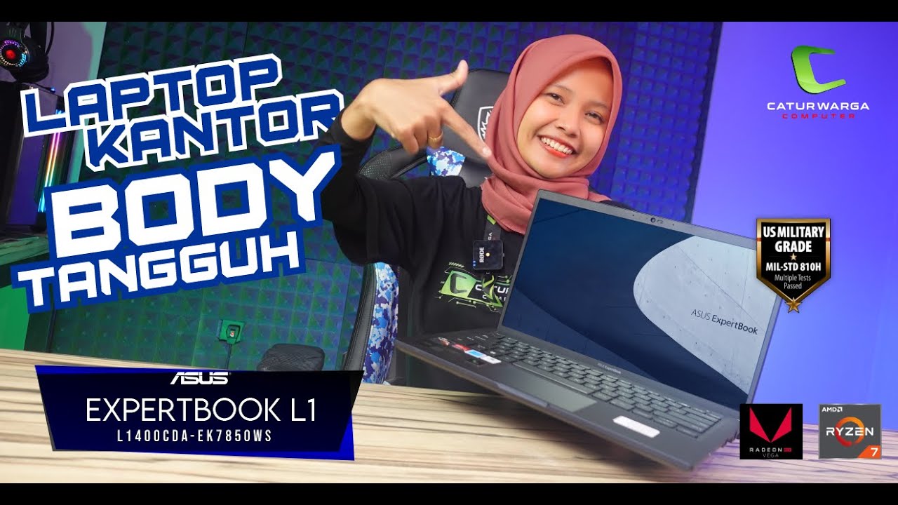 Laptop Kantoran, Body Tangguh | Unboxing ASUS ExpertBook L1 L1400CDA ...