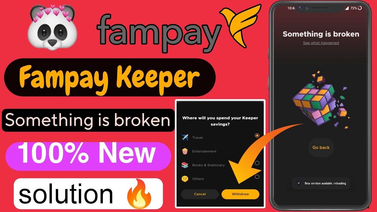 Fampay Something Is Broken Problem🥺 | FampayKeeper Problem Solve 2025 ...