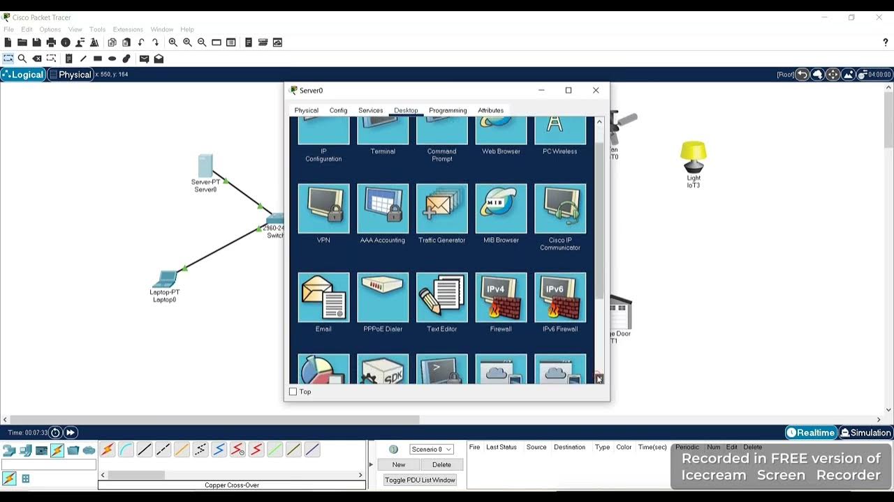 Home automation with IOT services using cisco packet tracer. - YouTube
