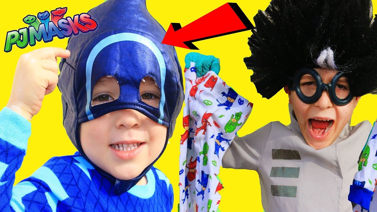 PJ Masks Romeo VS Catboy! Catboy Transforms into Night Ninja & Gekko ...