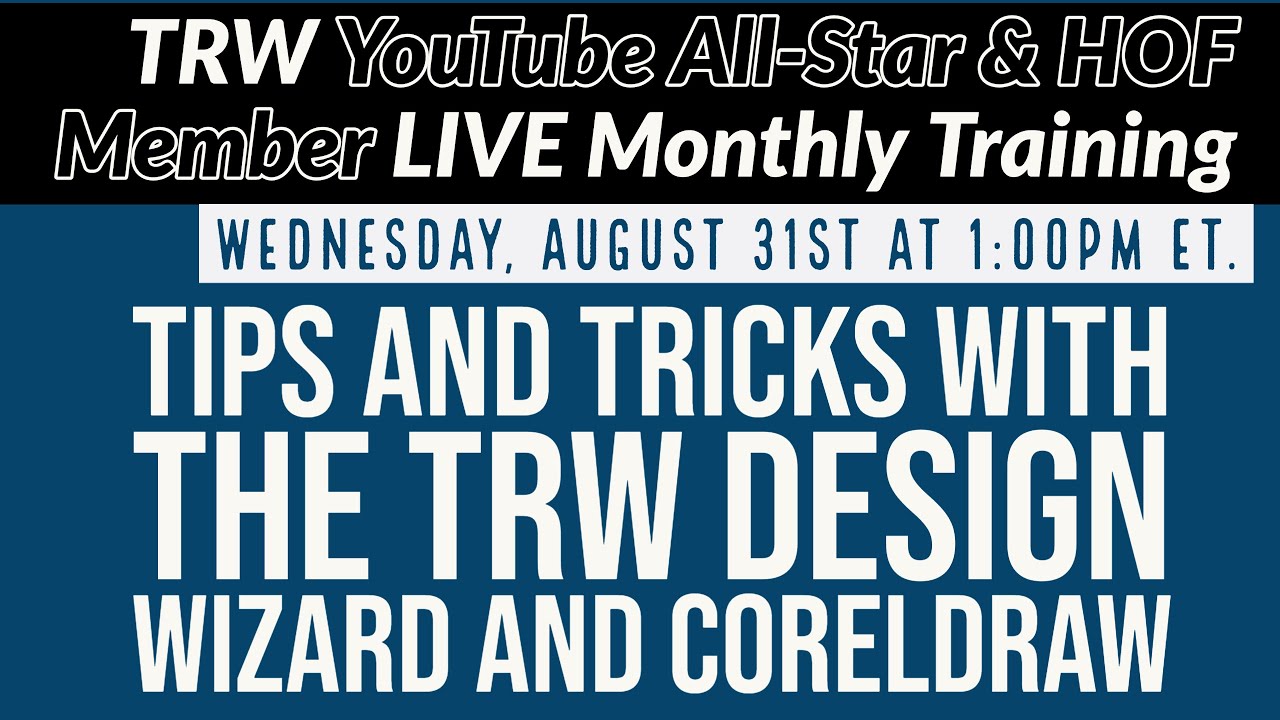 Tips and Tricks when Designing with the TRW Design Wizard and CorelDraw ...