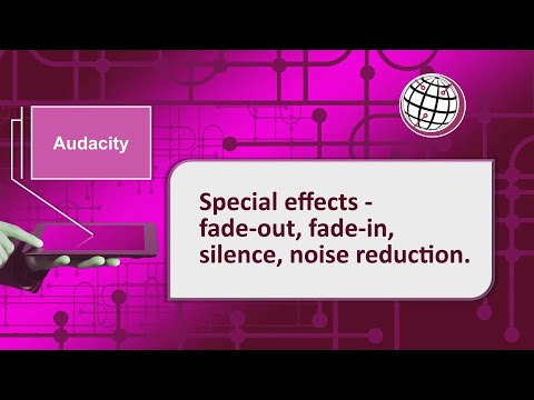 Audacity - Special effects – fade-out, fade-in, silence, noise reduction. - YouTube