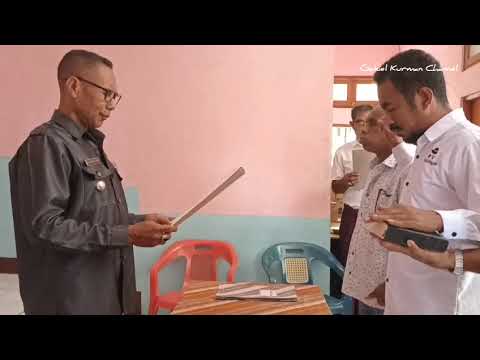 PELANTIKAN ANGGOTA BPD ANTAR WAKTU DESA TUWAGOETOBI- HONIHAMA OLEH BAPAK CAMAT WITIHAMA