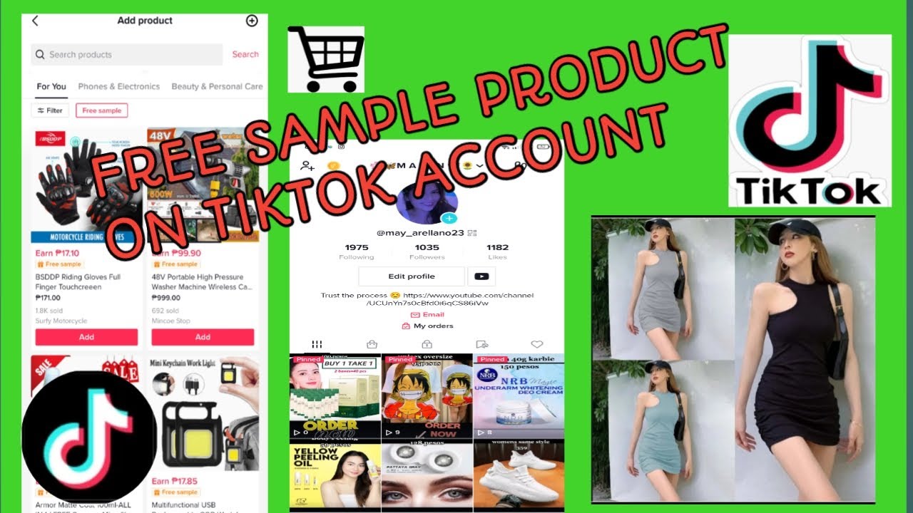 FREE SAMPLE ON TIKTOK SHOP /Tiktok shop Request free Sample products /# ...