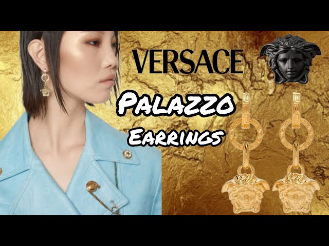 VERSACE EARRINGS VERSACE PALAZZO EARRINGS VERSACE LUXURY COSTUME JEWELRY YouTube