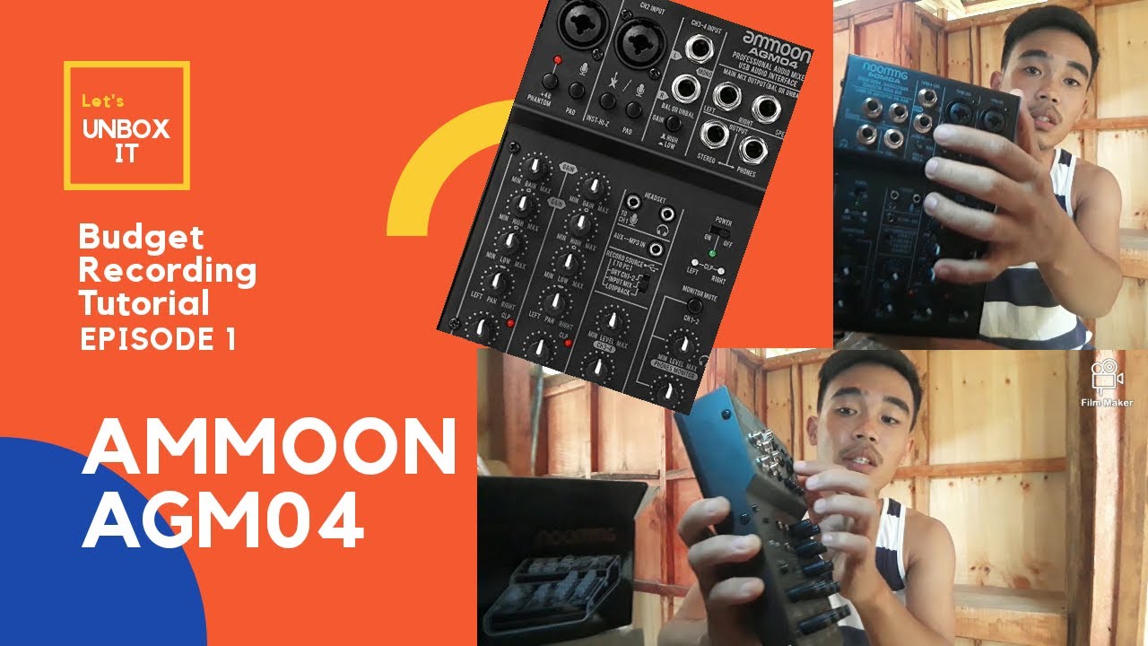 Ammoon-AGM04 Mixer/Audio Interface Unboxing plus Quick Initial Review ...