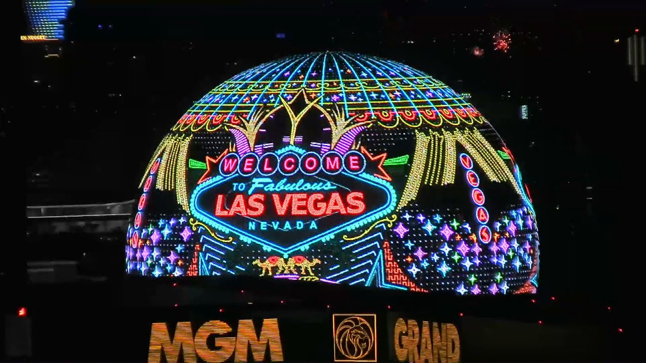Sphere Las Vegas holds its July 4th display - YouTube