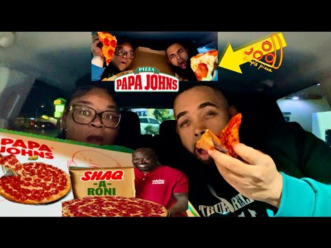 Papa John’s (NEW) Shaq-A-Roni Pizza Review - YouTube